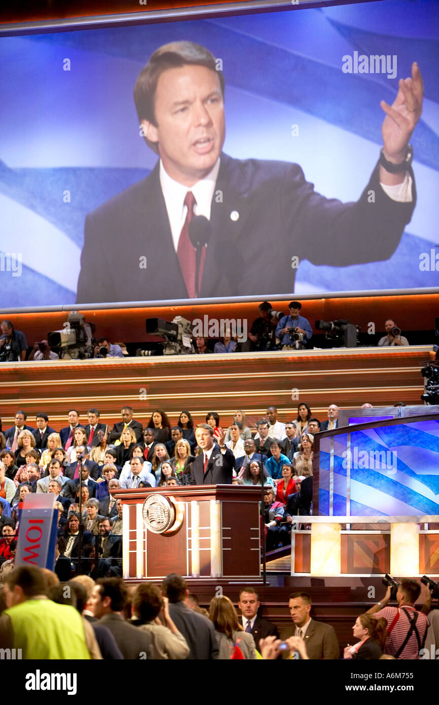 2004 Democratic Convention at the Boston Fleet Center Senator John ...