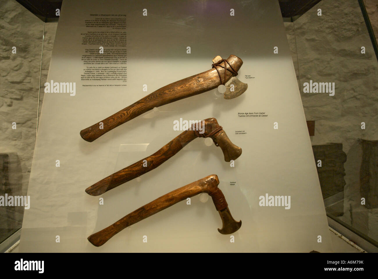 Reproductions Of Bronze Age Axes Displayed At The Rock Of Cashel In