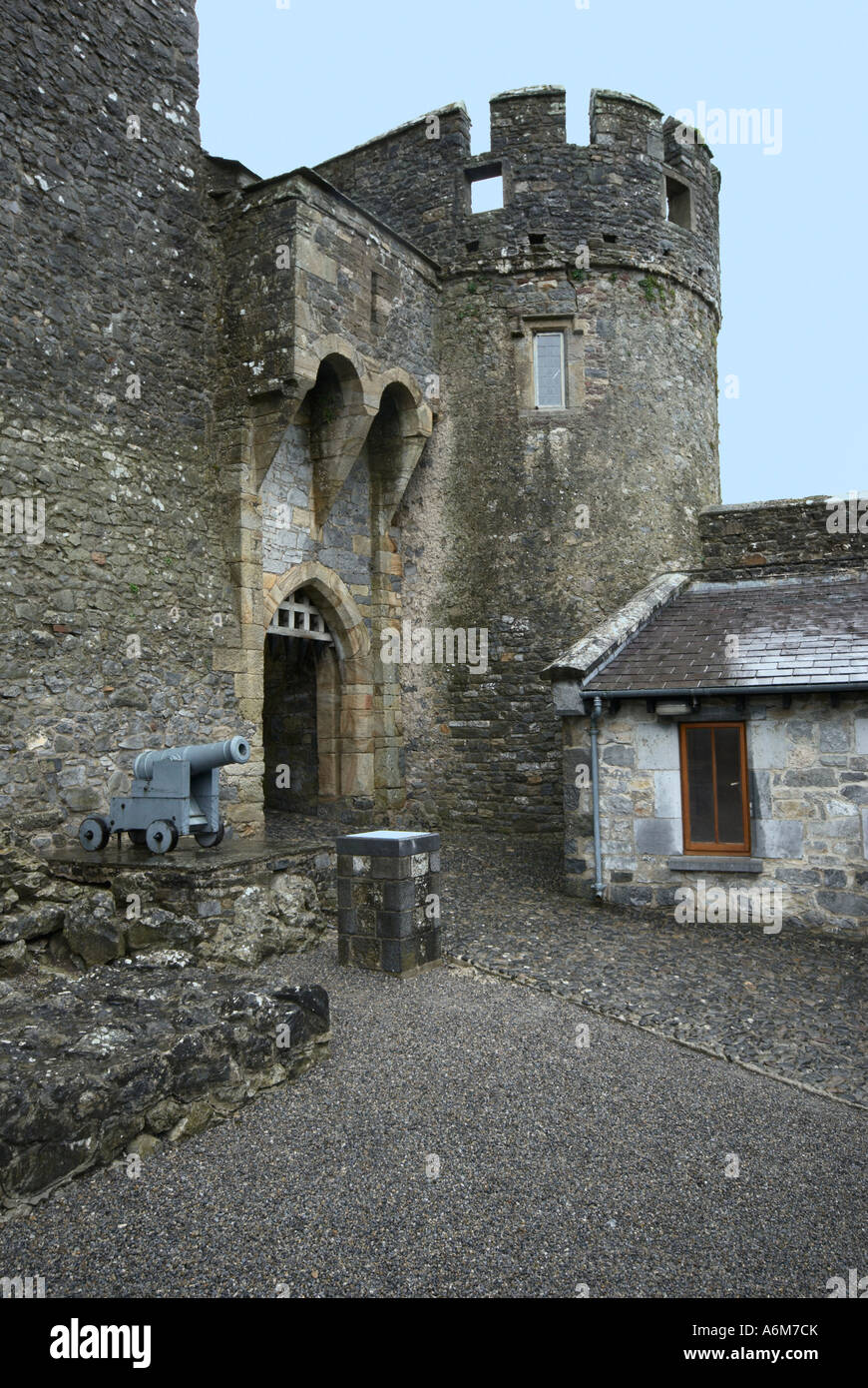 This raised gate at Cahir Castle is the only working portcullis in ...