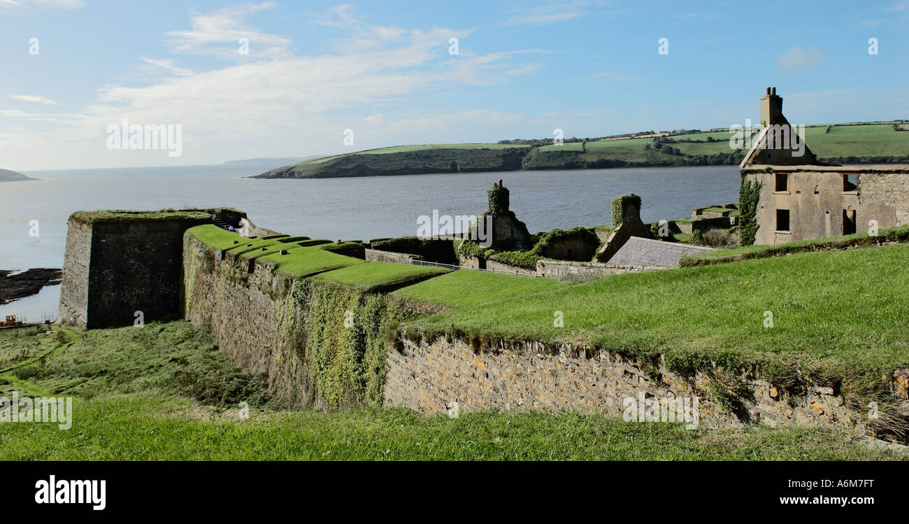 Harbor view of Charles Fort in Kinsale County Cork Ireland Stock Photo ...