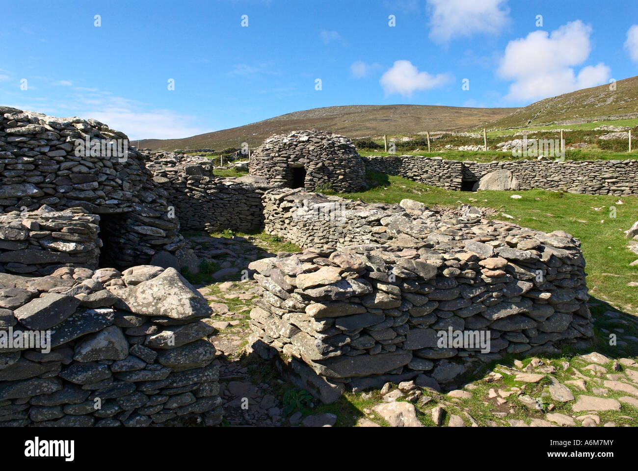 These beehive huts were part of an enclosed farmstead or ringfort on ...
