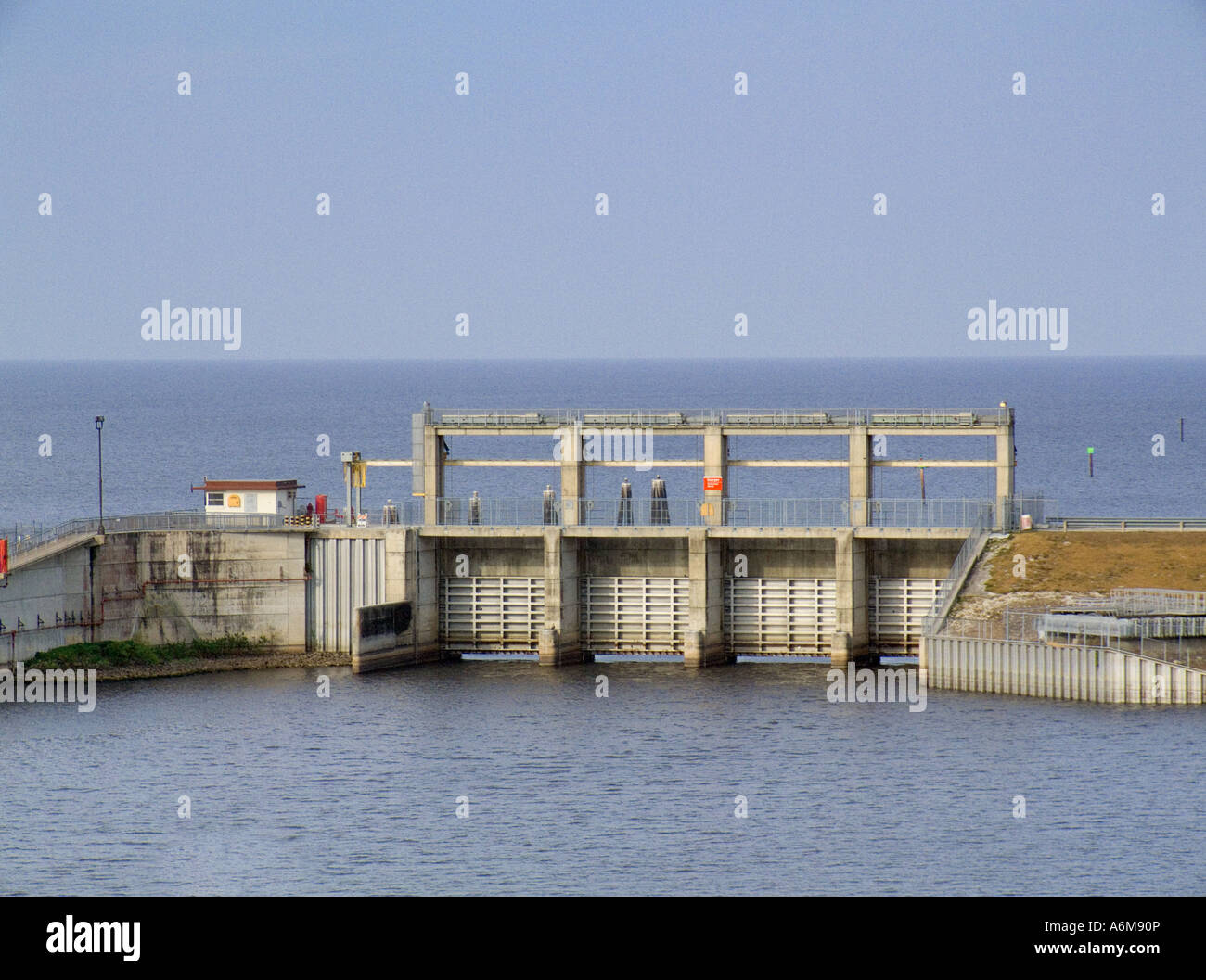 Lake Okeechobee gate S 308 floodgates Port Mayaca C 44 canal dam South ...