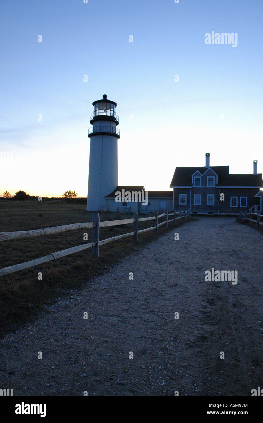 Lighthouse Truro Cape Cod Massachusetts USA Stock Photo - Alamy