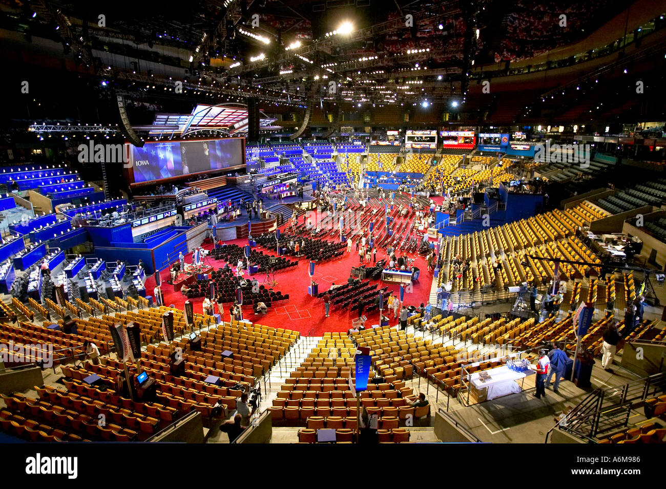 2004 Democratic Convention at the Boston Fleet Center Wide Angle ...