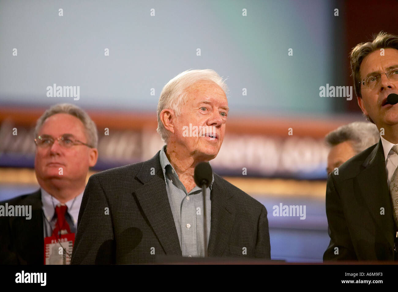 2004 Democratic Convention at the Boston Fleet Center Jimmy Carter ...