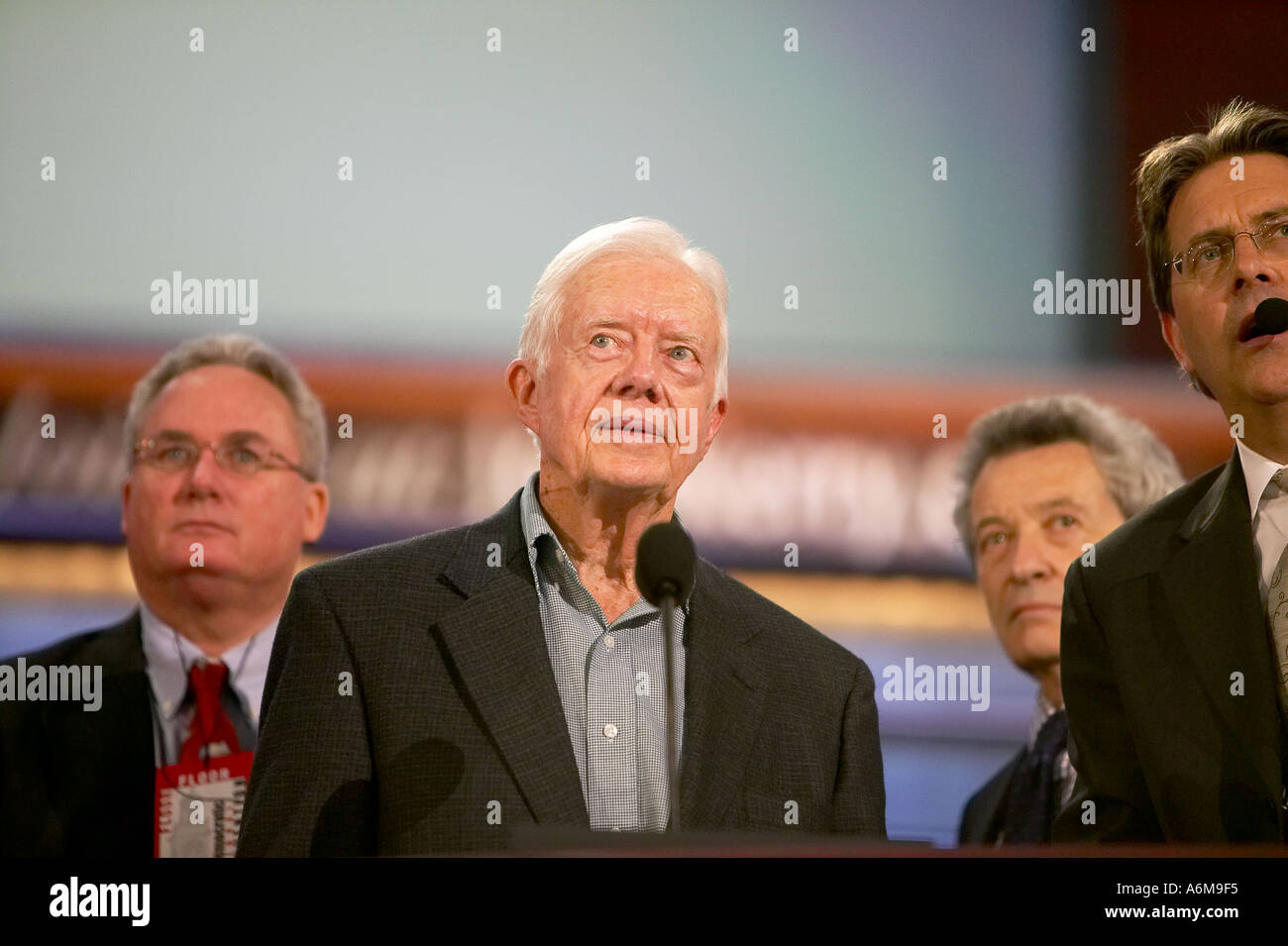 2004 Democratic Convention at the Boston Fleet Center Jimmy Carter ...