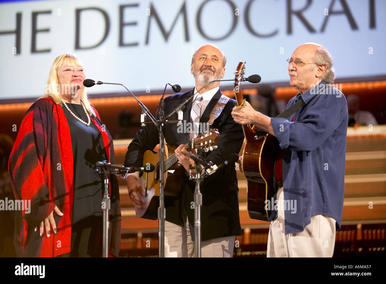 2004 Democratic Convention at the Boston Fleet Center Peter Paul and ...