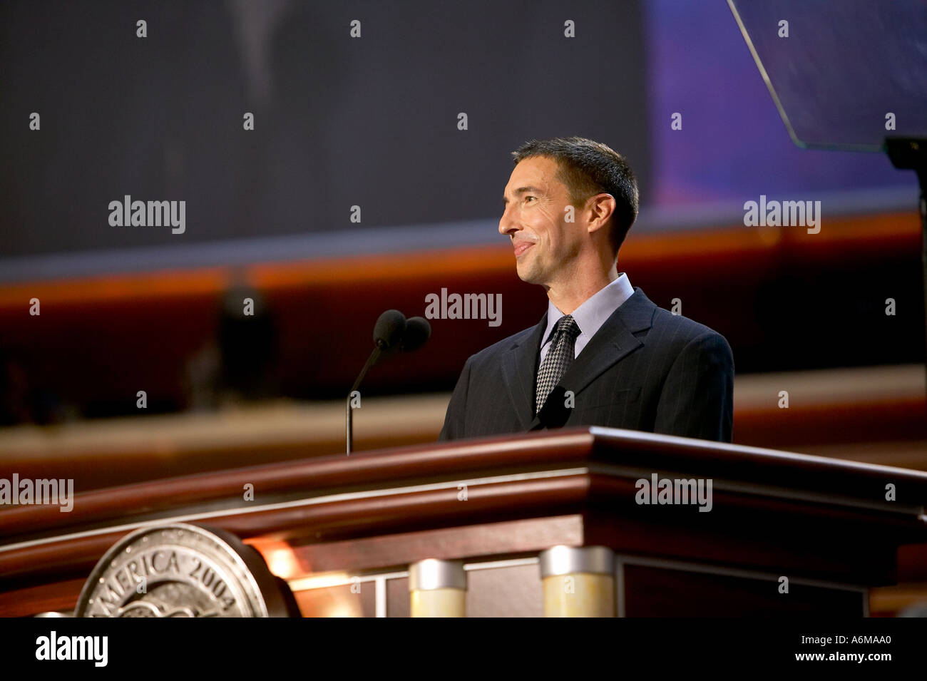 2004 Democratic Convention at the Boston Fleet Center Ron Reagan Stock ...