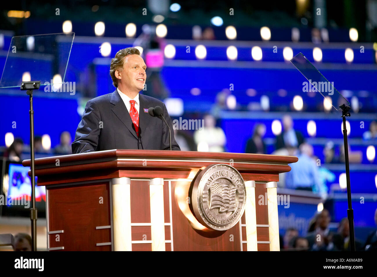 2004 Democratic Convention at the Boston Fleet Center Terry McAuliffe ...