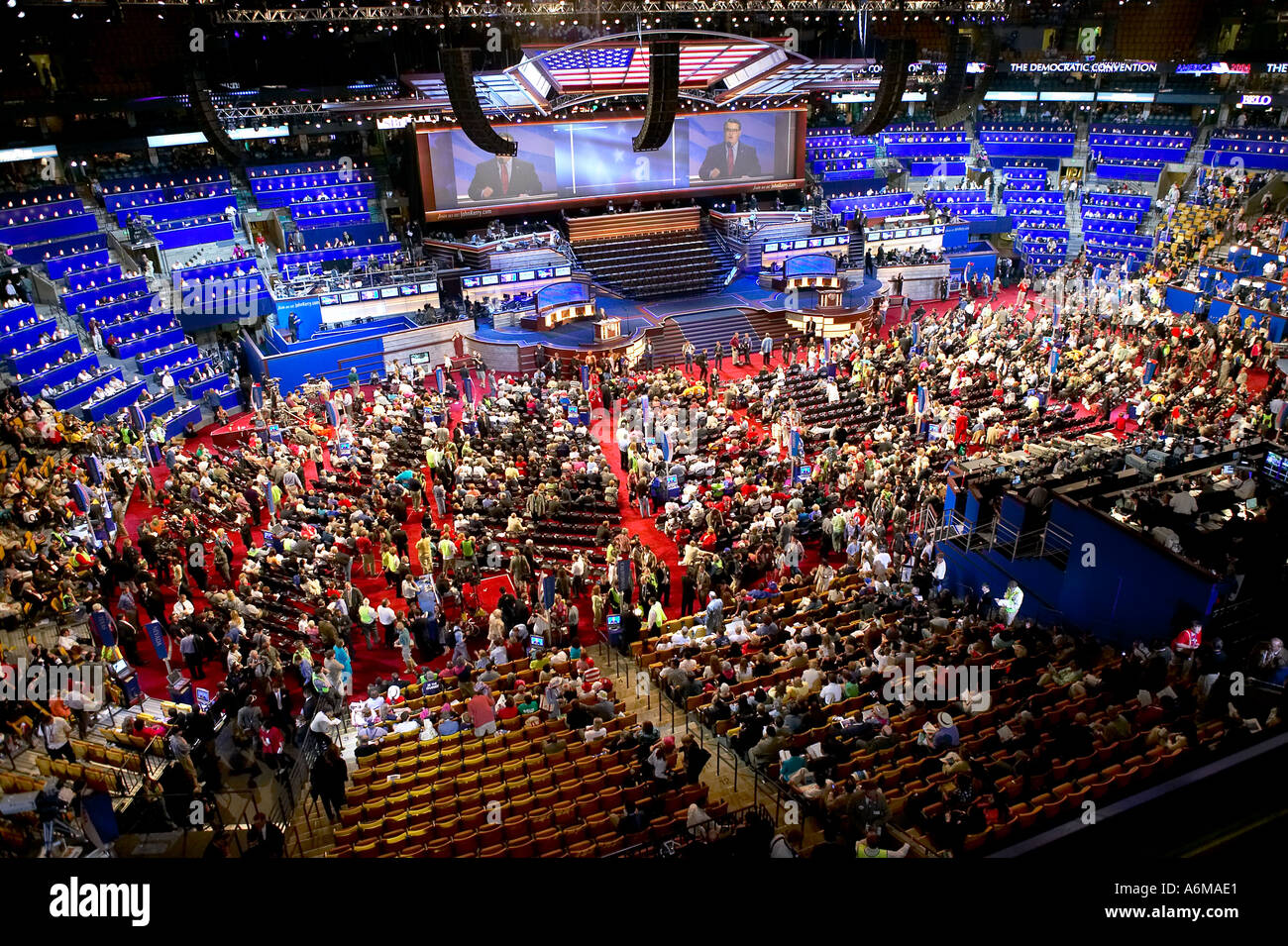 2004 Democratic Convention at the Boston Fleet Center Wide Angle ...