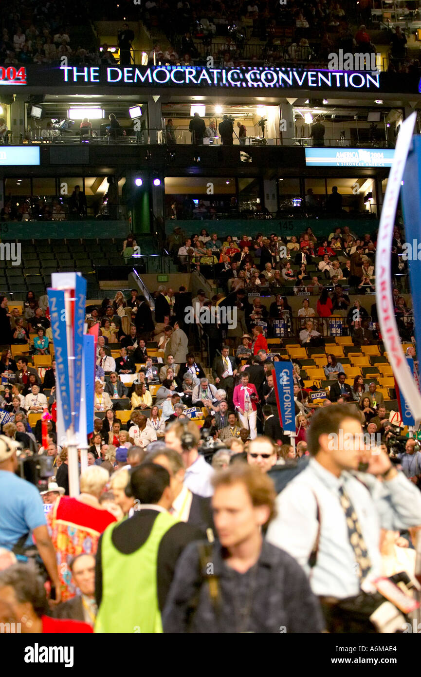 2004 Democratic Convention at the Boston Fleet Center Delegates Stock ...