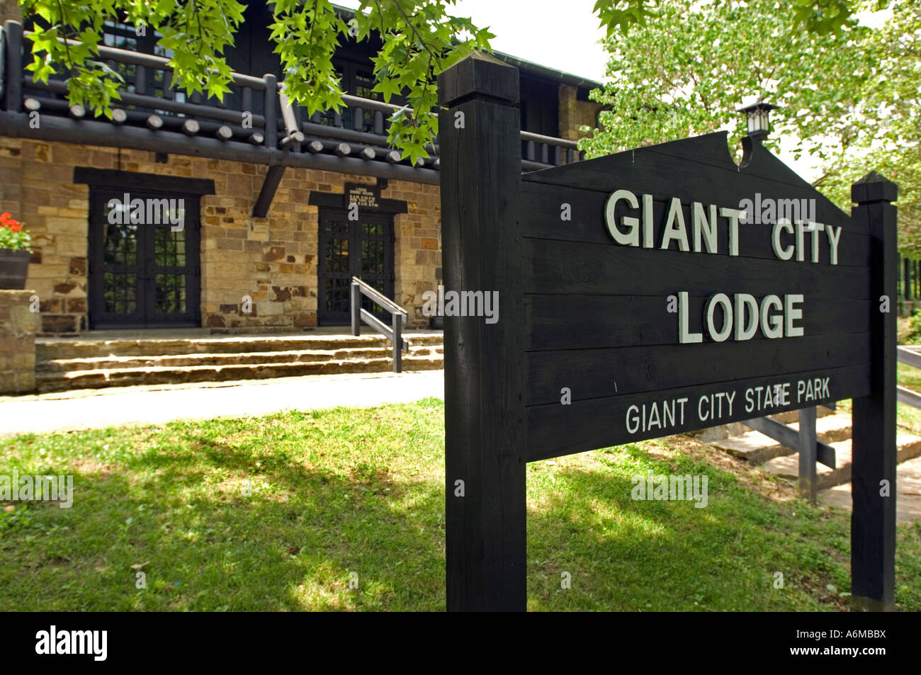Sandstone bluffs in giant city hi-res stock photography and images - Alamy