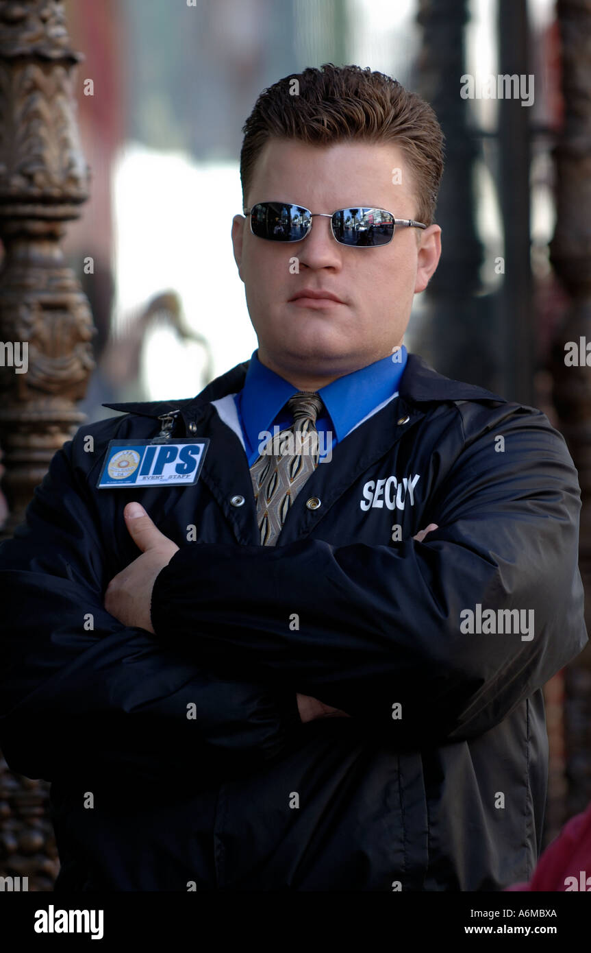 Young security guard Portrait Stock Photo - Alamy