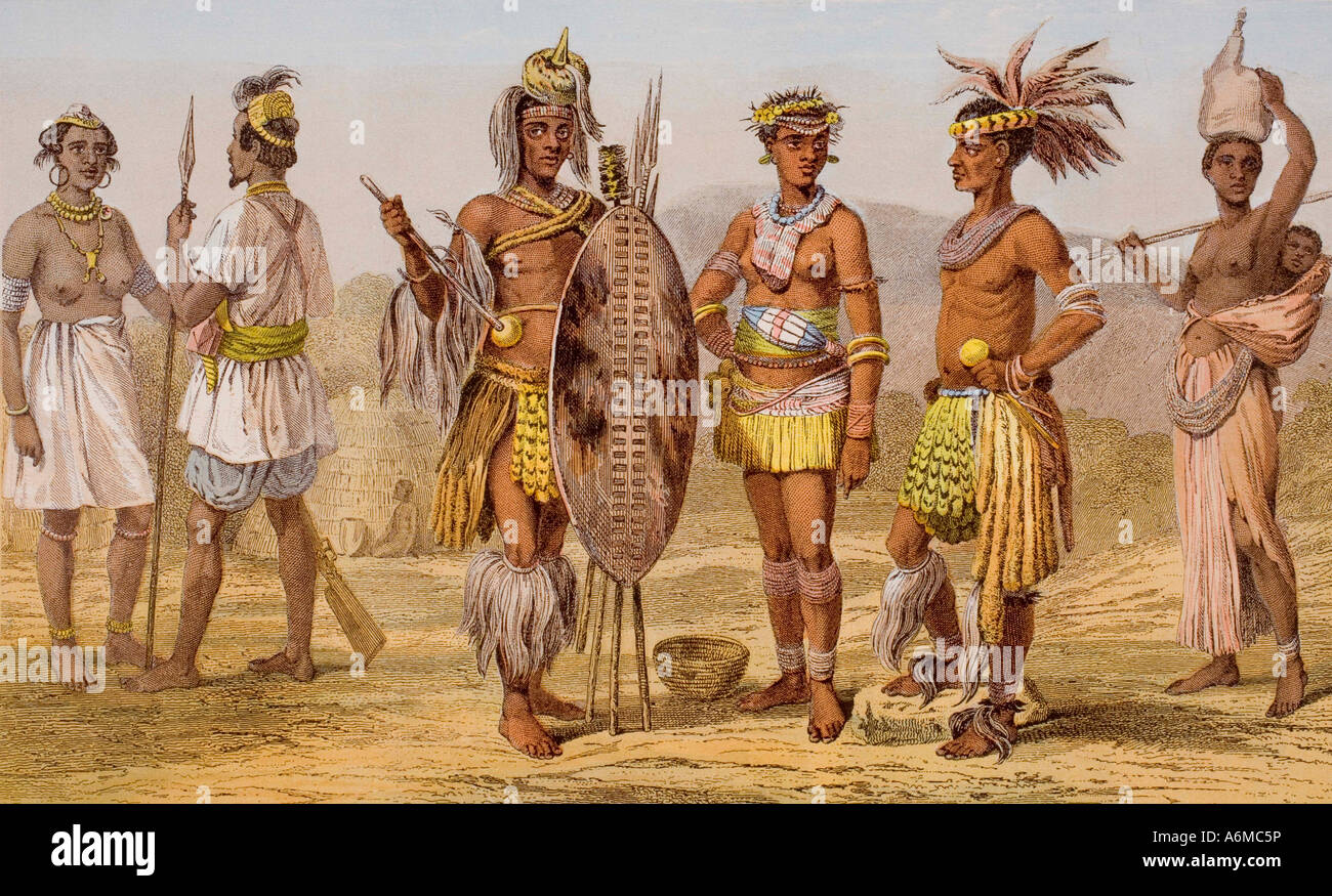 Africans In Tribal Costume Stock Photos & Africans In Tribal Costume ...