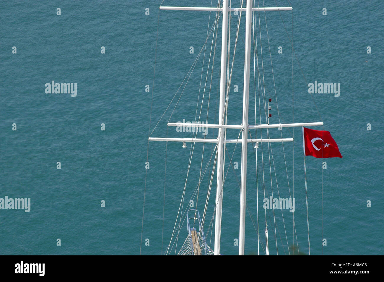 turkish flag on a boat Stock Photo - Alamy