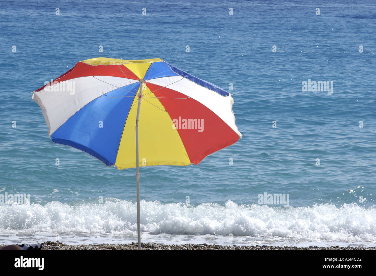 umbrella on the beach Stock Photo - Alamy
