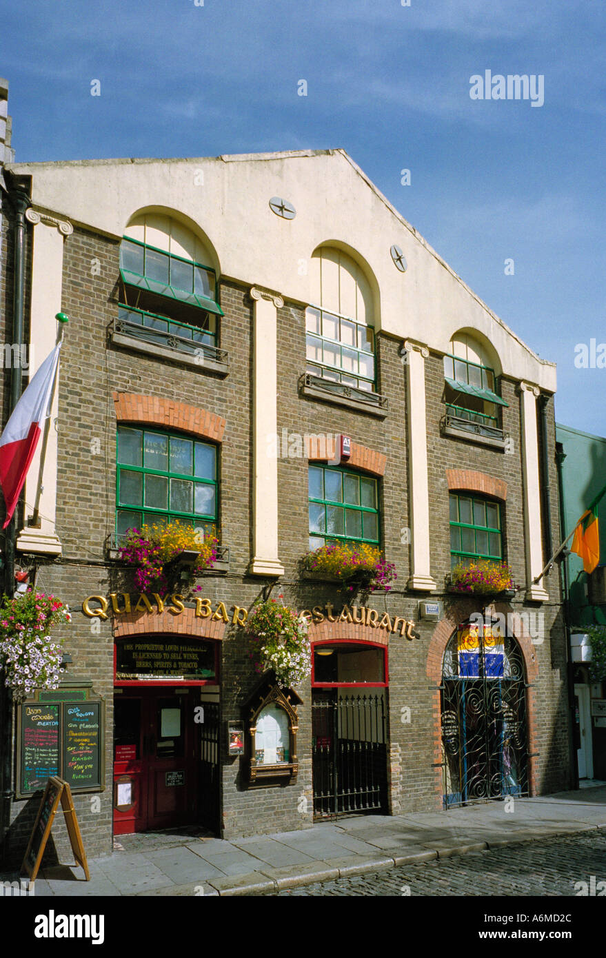One of the many restored warehouses in the Temple Bar quarter of Dublin ...