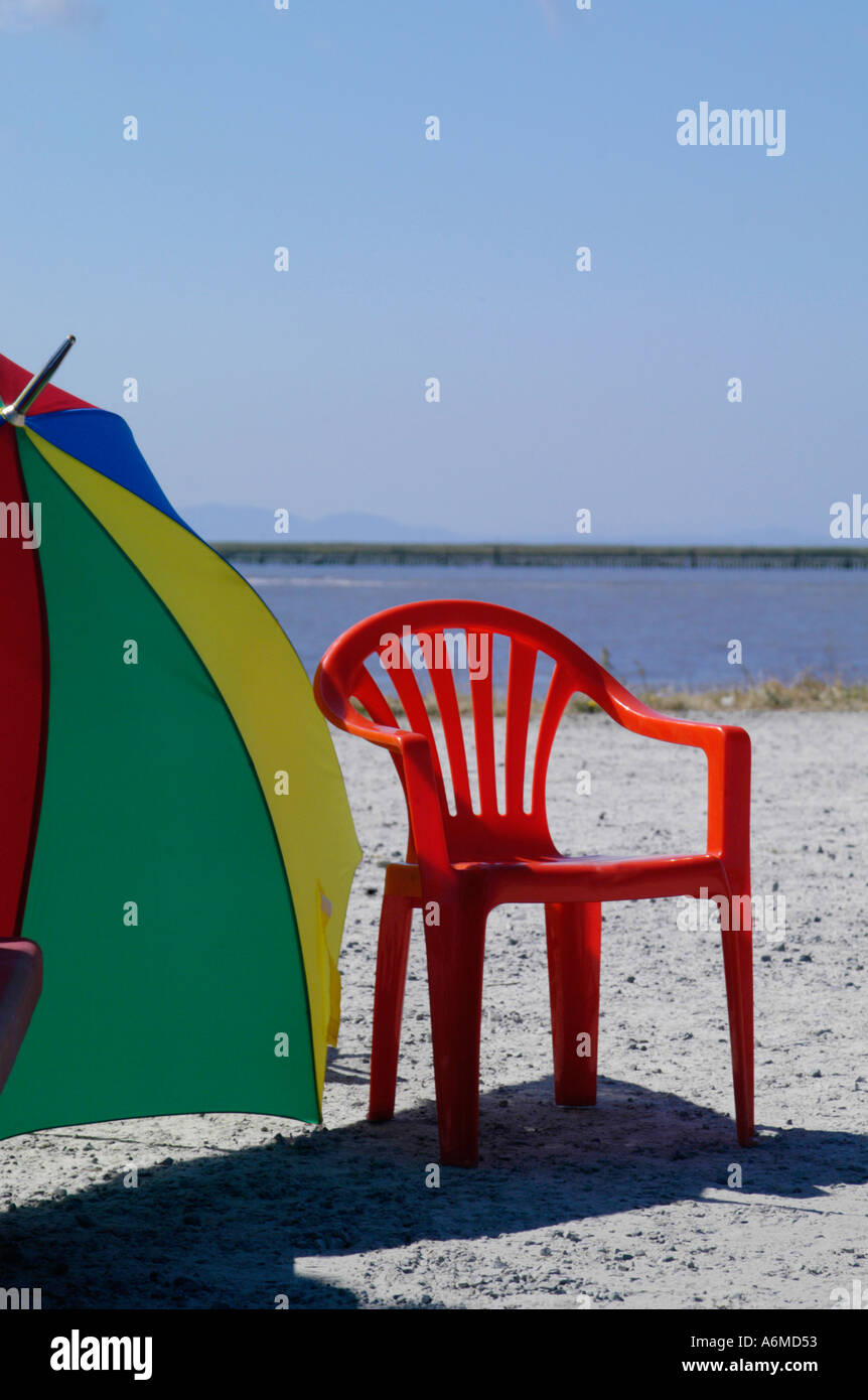 COLOURS ON THE BEACH Stock Photo - Alamy