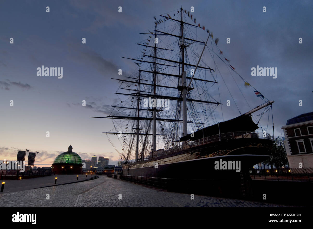 cutty sark at night greenwich london england uk cutty sark ship boat ...