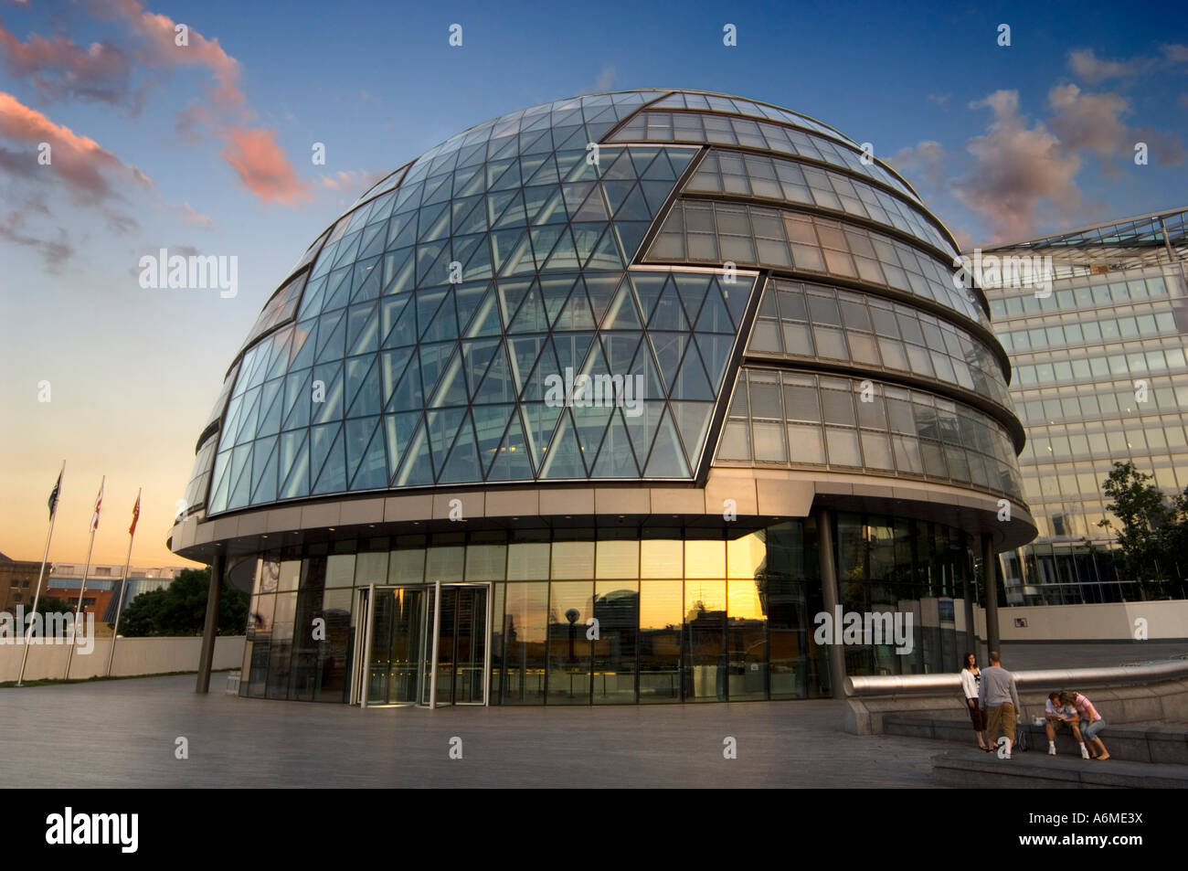 mayor of london modern building london england uk Stock Photo - Alamy