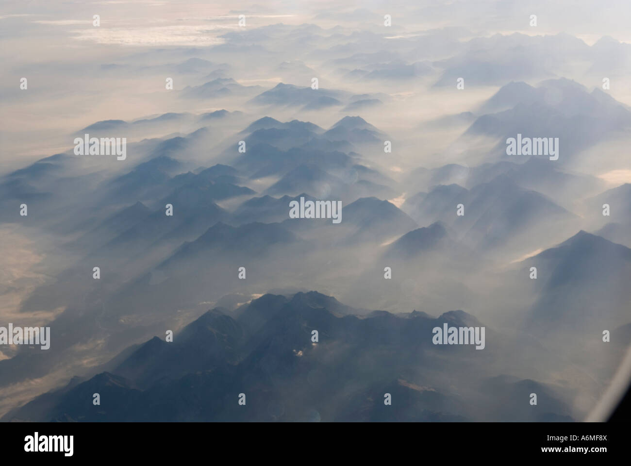 Pyrenees from plane Stock Photo - Alamy