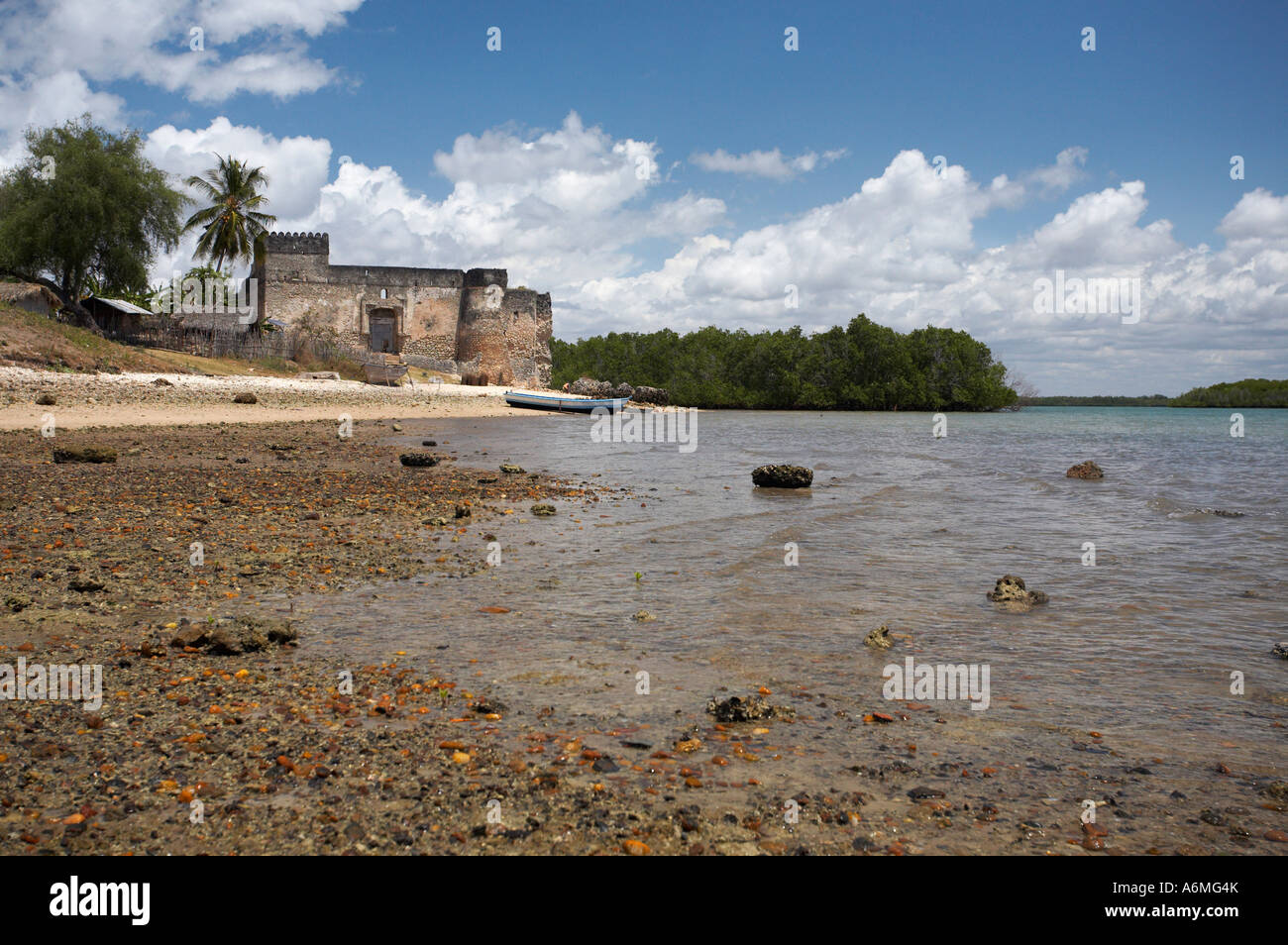 Fort on Kilwa Kisiwani, Tanzania Stock Photo - Alamy