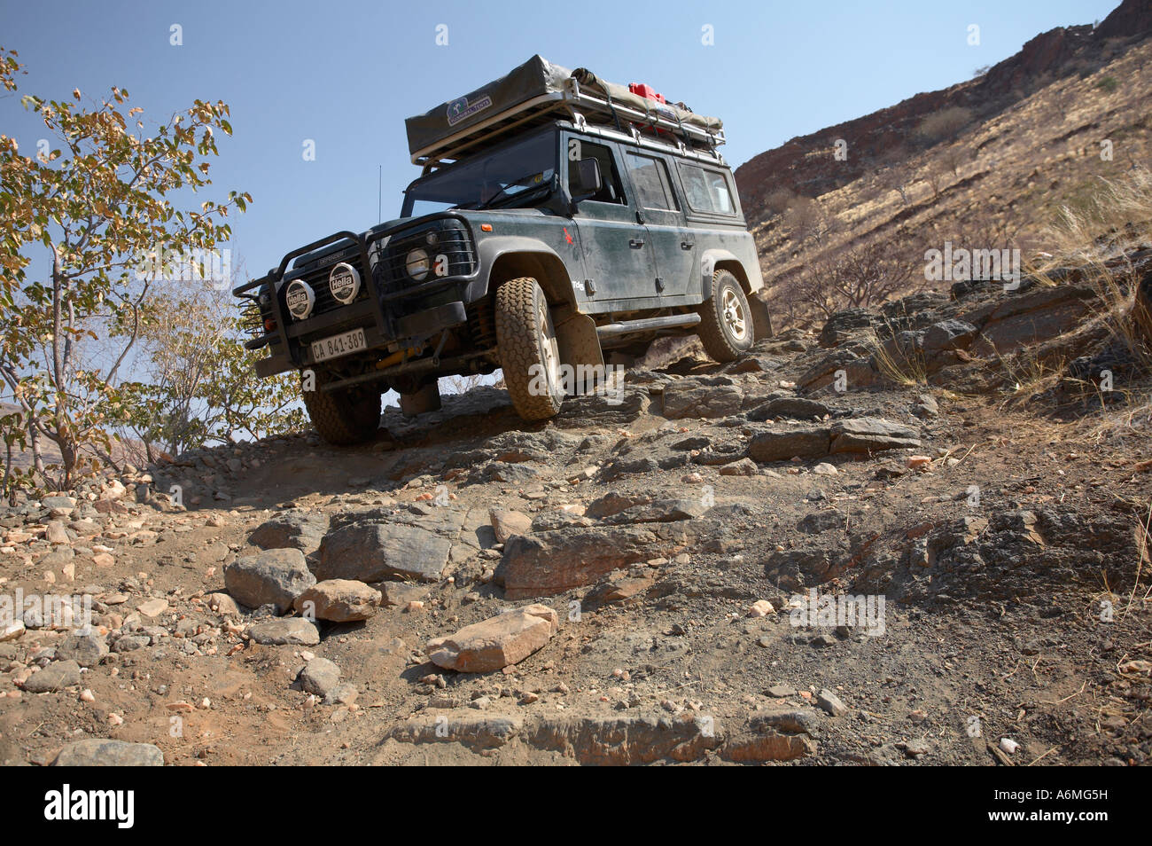 Land Rover 110 on Van Zyl's Pass Stock Photo - Alamy