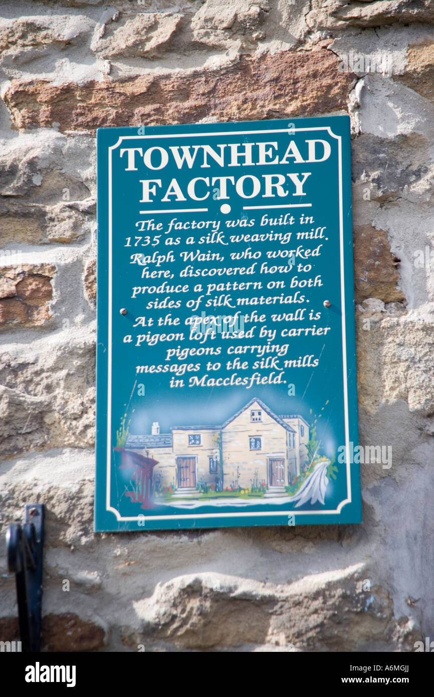 Townhead factory in Eyam, Derbyshire, England Stock Photo - Alamy