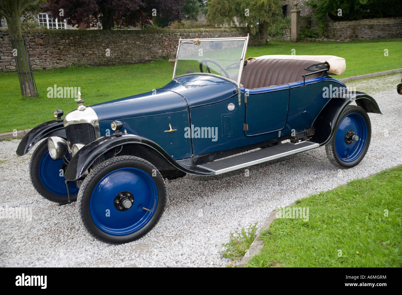 Old AC car in Foolow, Derbyshire, England Stock Photo - Alamy