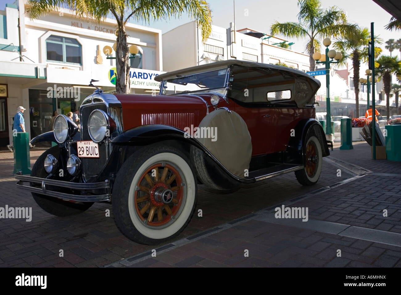 Vintage Buick classic motor car parked in main street during Art Deco ... Vintage Buick classic motor car parked in main street during Art Deco ...