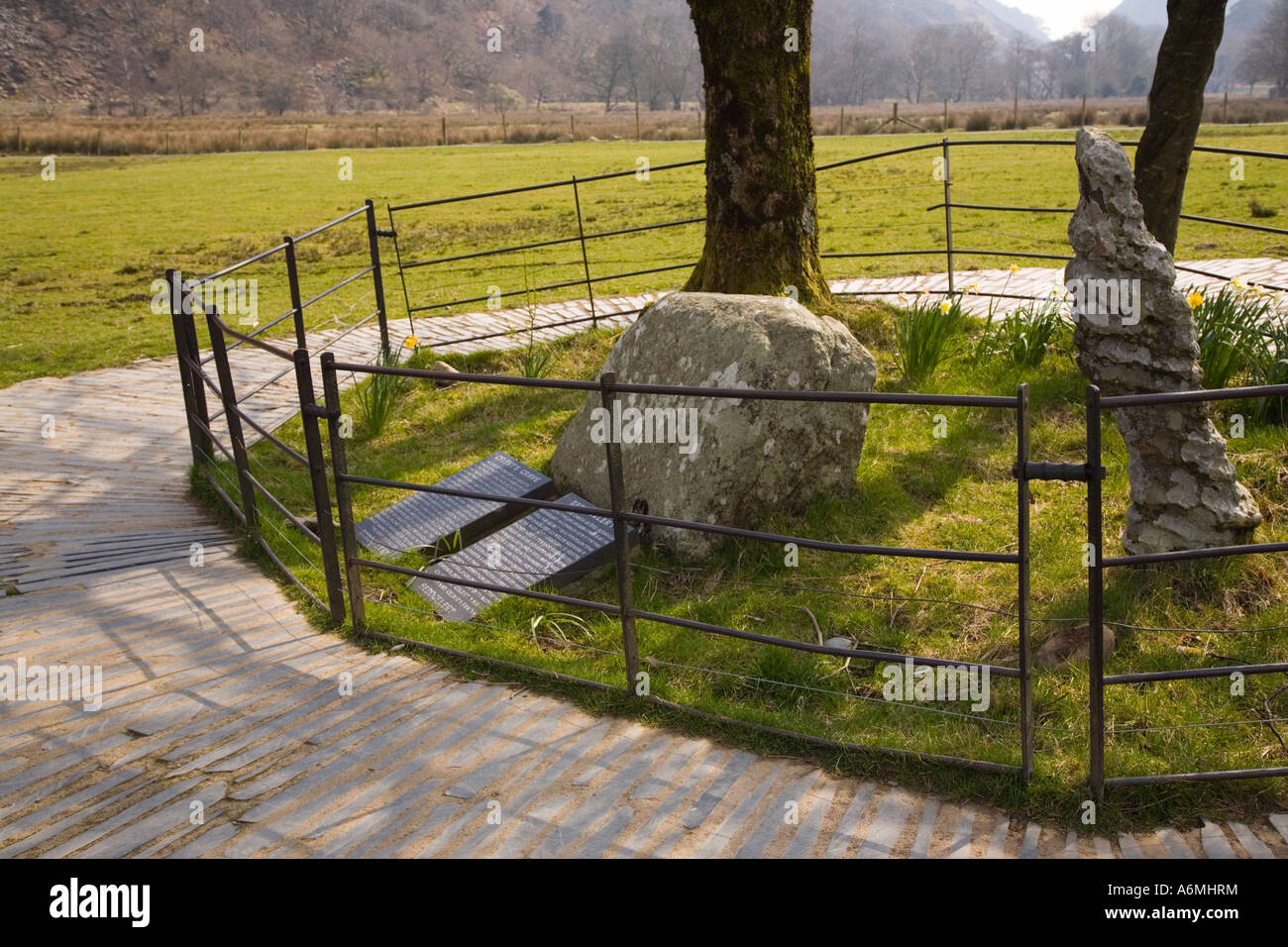 Gelerts grave beddgelert gwynedd north hi-res stock photography and ...
