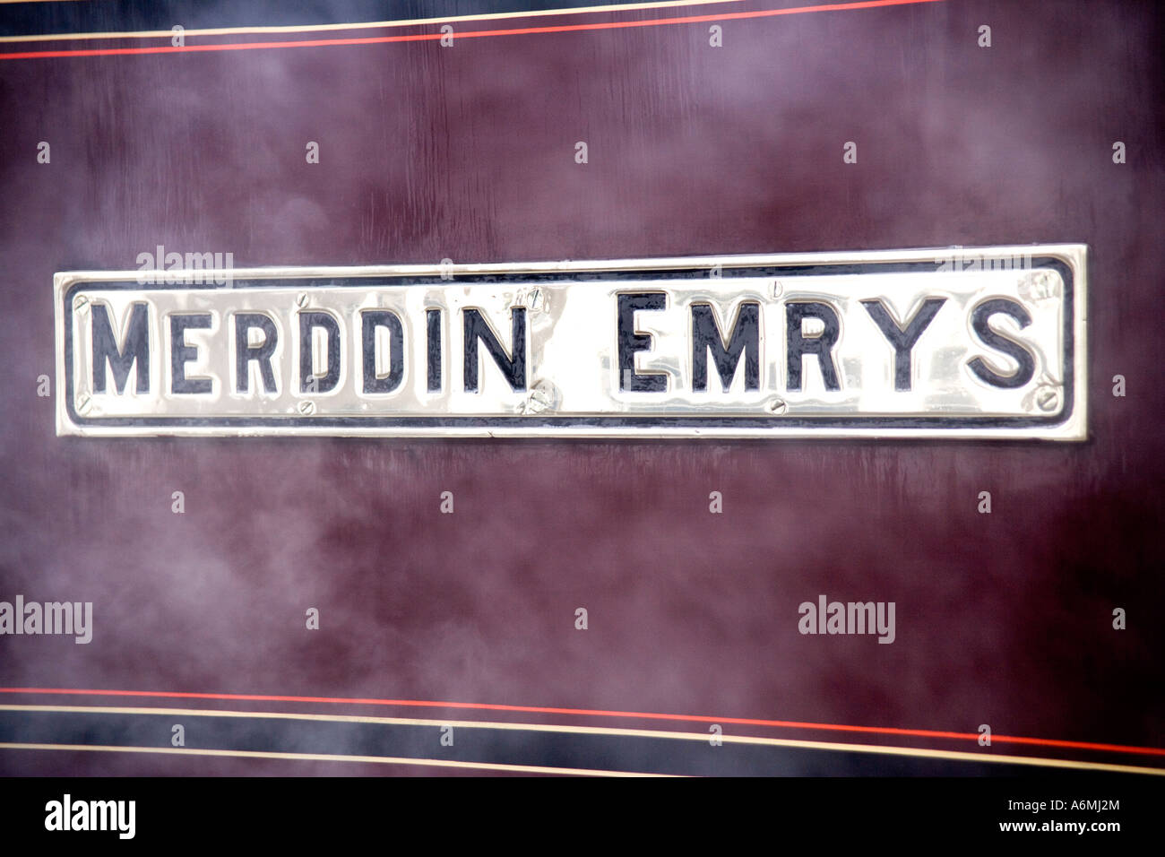 Steam train called Merddin Emrys arriving at Porthmadog on the ...