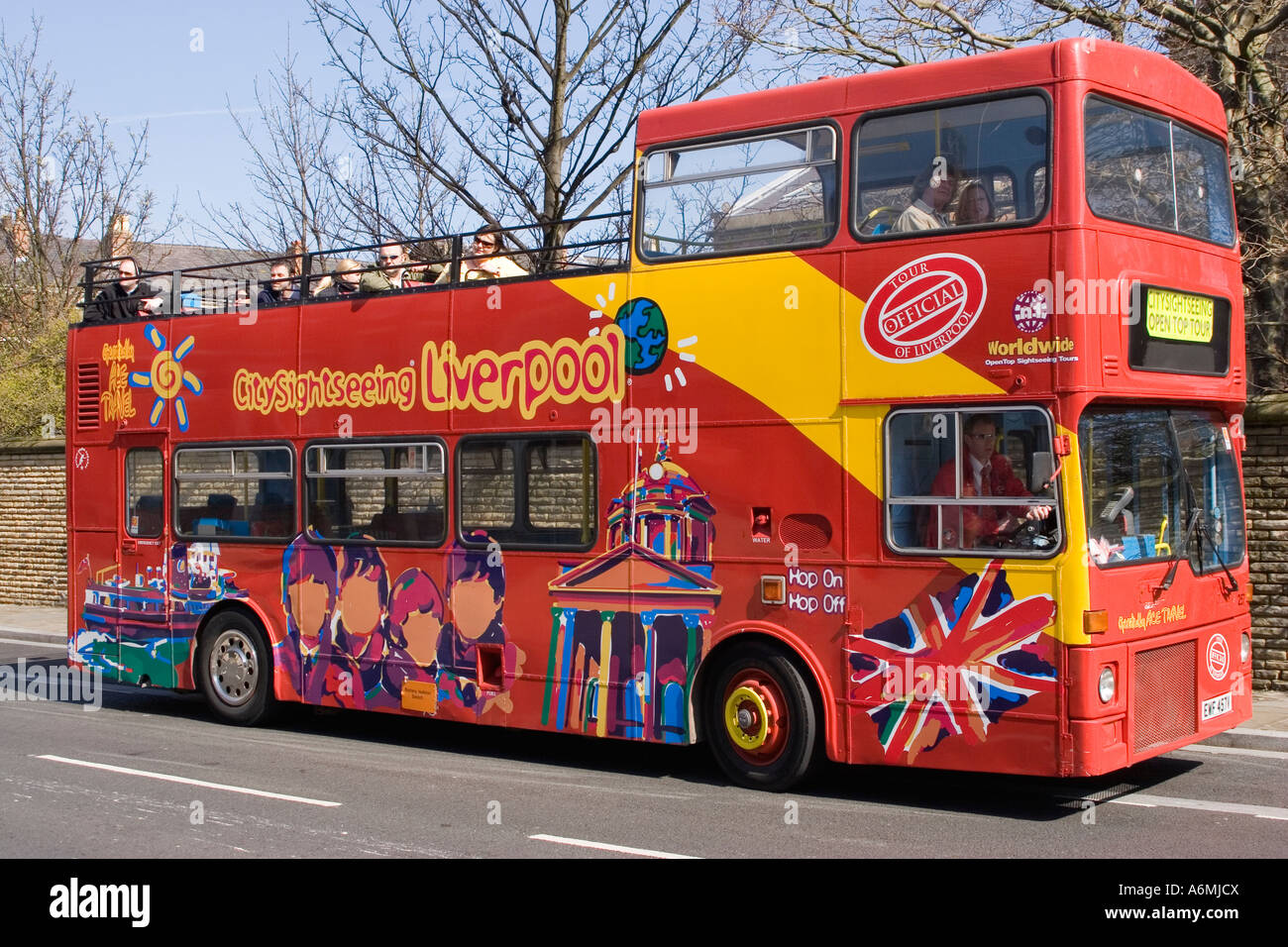 Liverpool sightseeing bus, Hope Street, Liverpool, UK Stock Photo - Alamy
