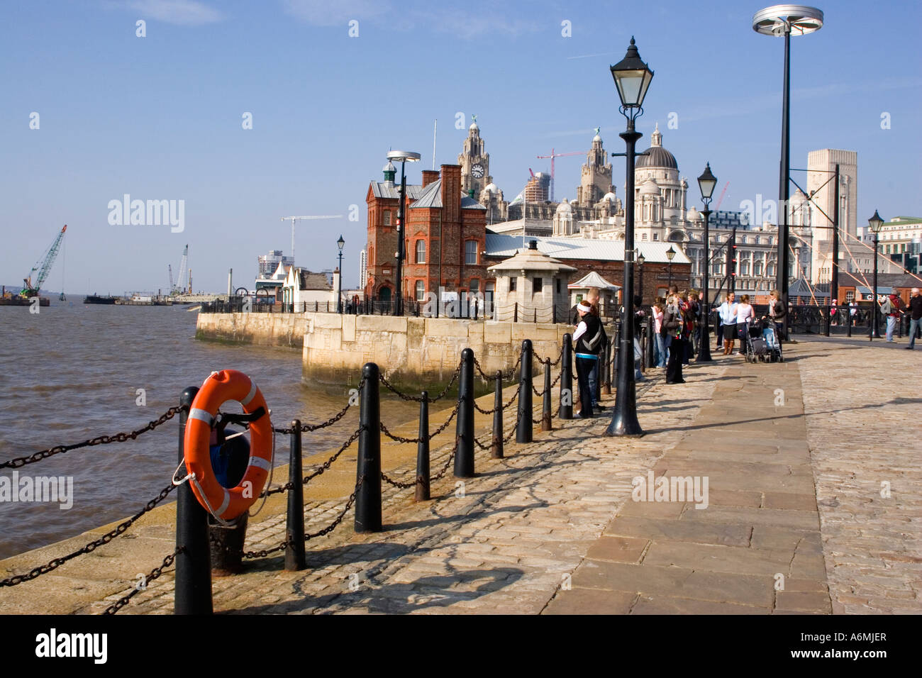 Liverpool River Mersey Promenade waterfront, UK Stock Photo - Alamy