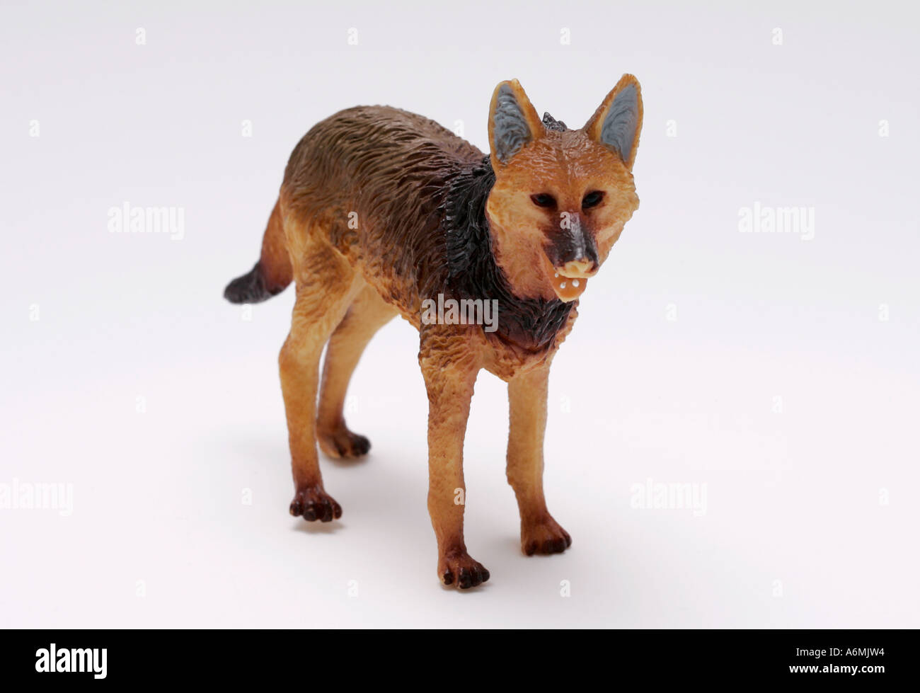 wolf plastic toy wild animal colourful long legged cat long tail ...