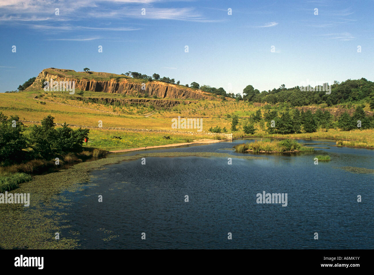 Walltown Quarry on Hadrian’s Wall National Trail Stock Photo - Alamy