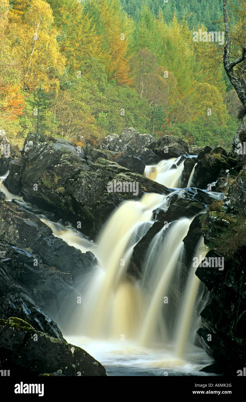 Rogie Falls in the Scottish Highlands, in autumn colour Stock Photo - Alamy
