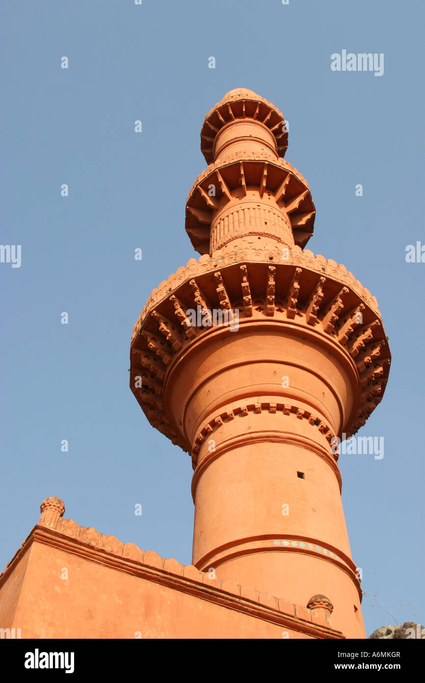 Chand Minar the 2nd largest minaret in India is at Daulatabad (Deogiri ...