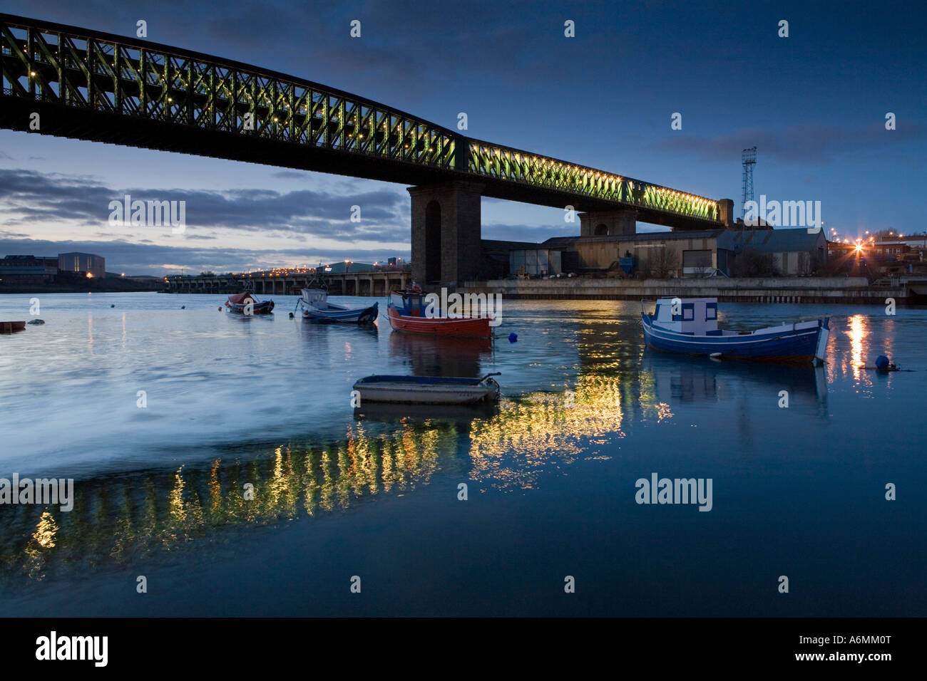 Boats on the River Wear, Sunderland, Tyne & Wear & the Queen Alexandra ...