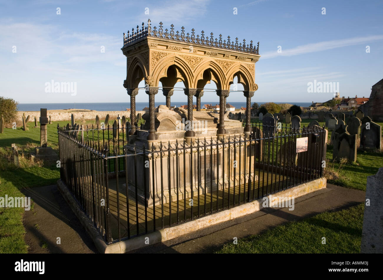 The monument to Grace Darling in St. Aidan's Church, Bamburgh ...