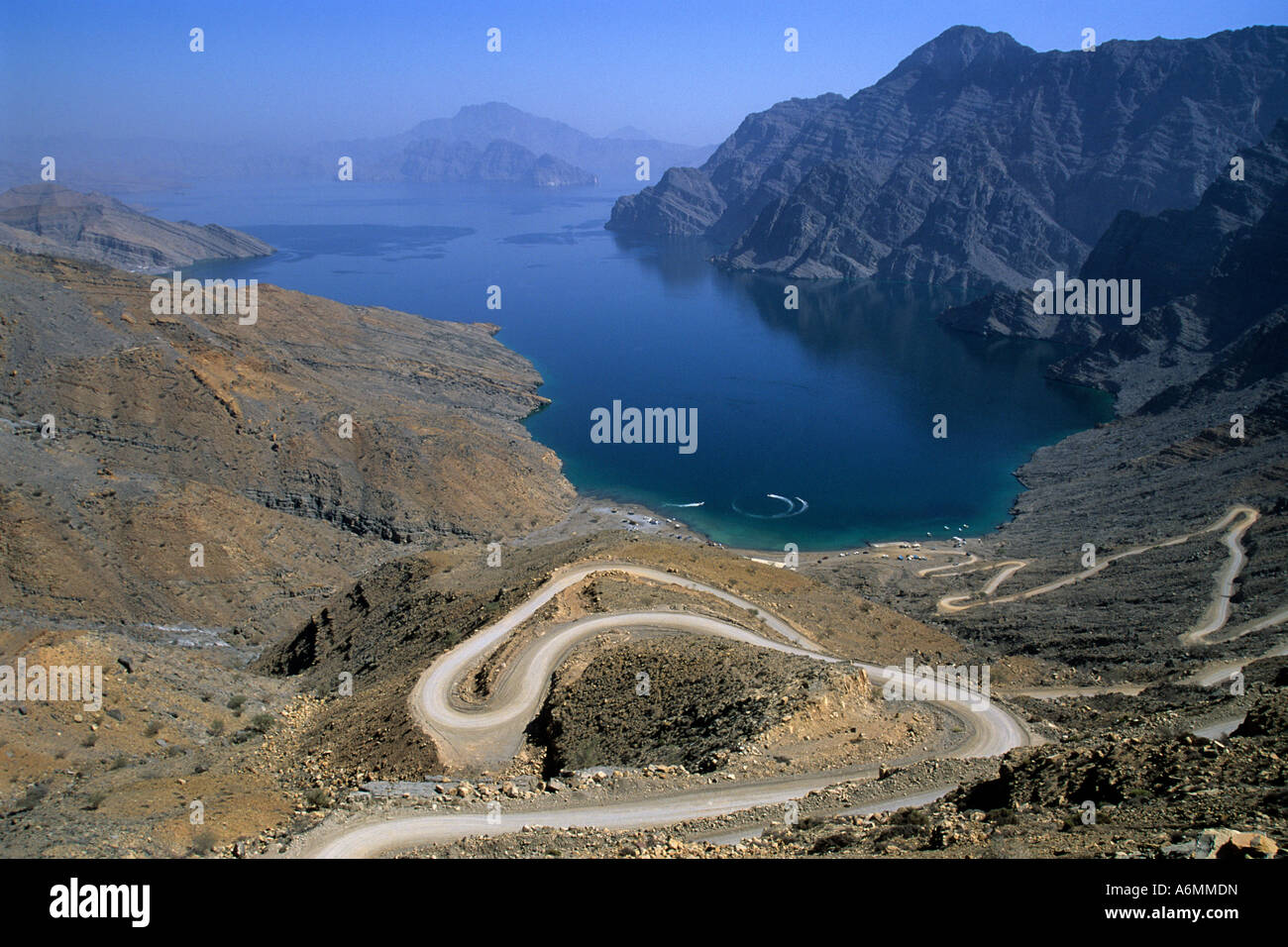 Khor Najd on Musandam Peninsula Northern Oman Stock Photo - Alamy
