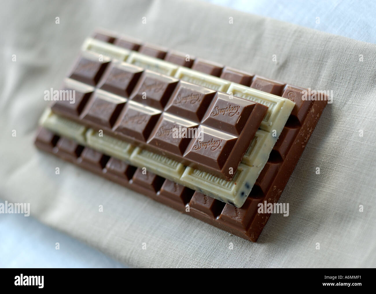 Stack of white and dark milk chocolate bars Stock Photo - Alamy