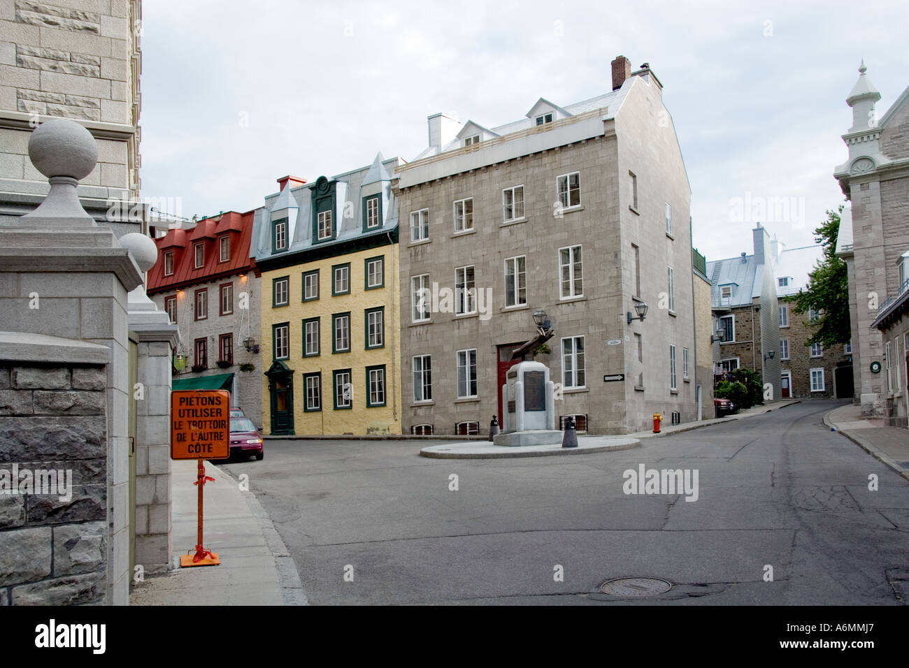 Street scene in Quebec City, Quebec, Canada Stock Photo - Alamy