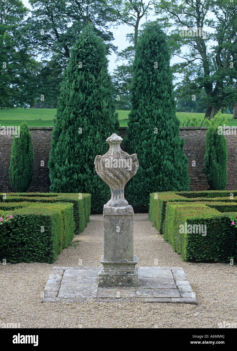 Formal Gardens at Raby Castle in County Durham England Stock Photo - Alamy
