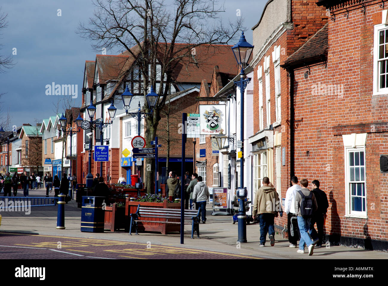 High Street, Solihull, West Midlands, England, UK Stock Photo - Alamy