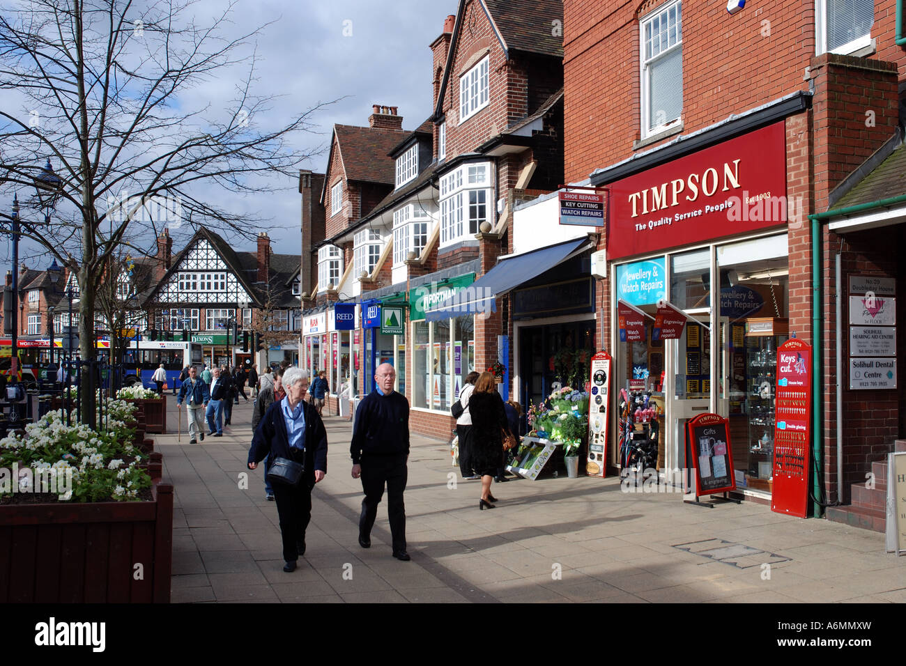High Street, Solihull, West Midlands, England, UK Stock Photo - Alamy
