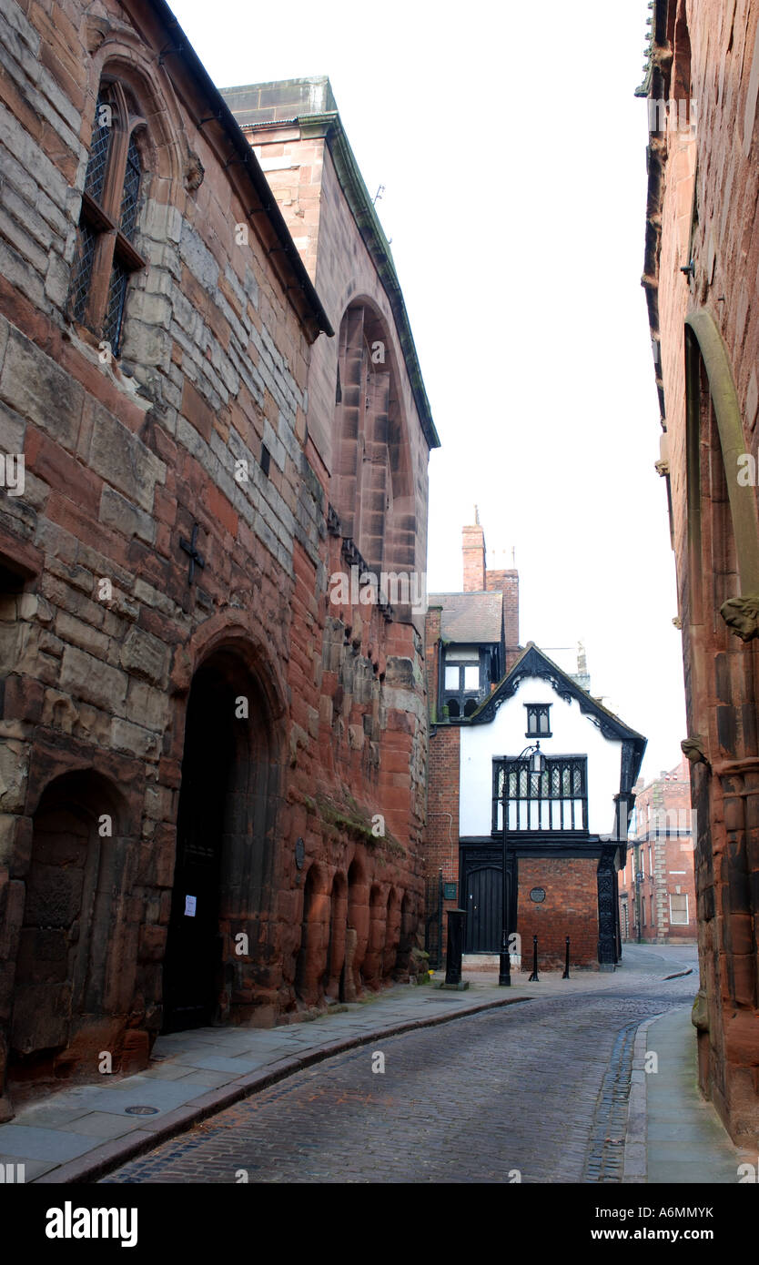 Bayley Lane and St. Mary`s Guildhall, Coventry, West Midlands, England ...
