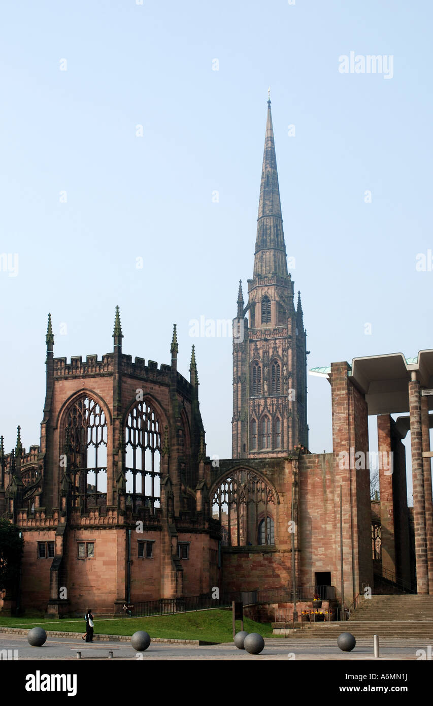 The Old Cathedral, Coventry, West Midlands, England, UK Stock Photo - Alamy