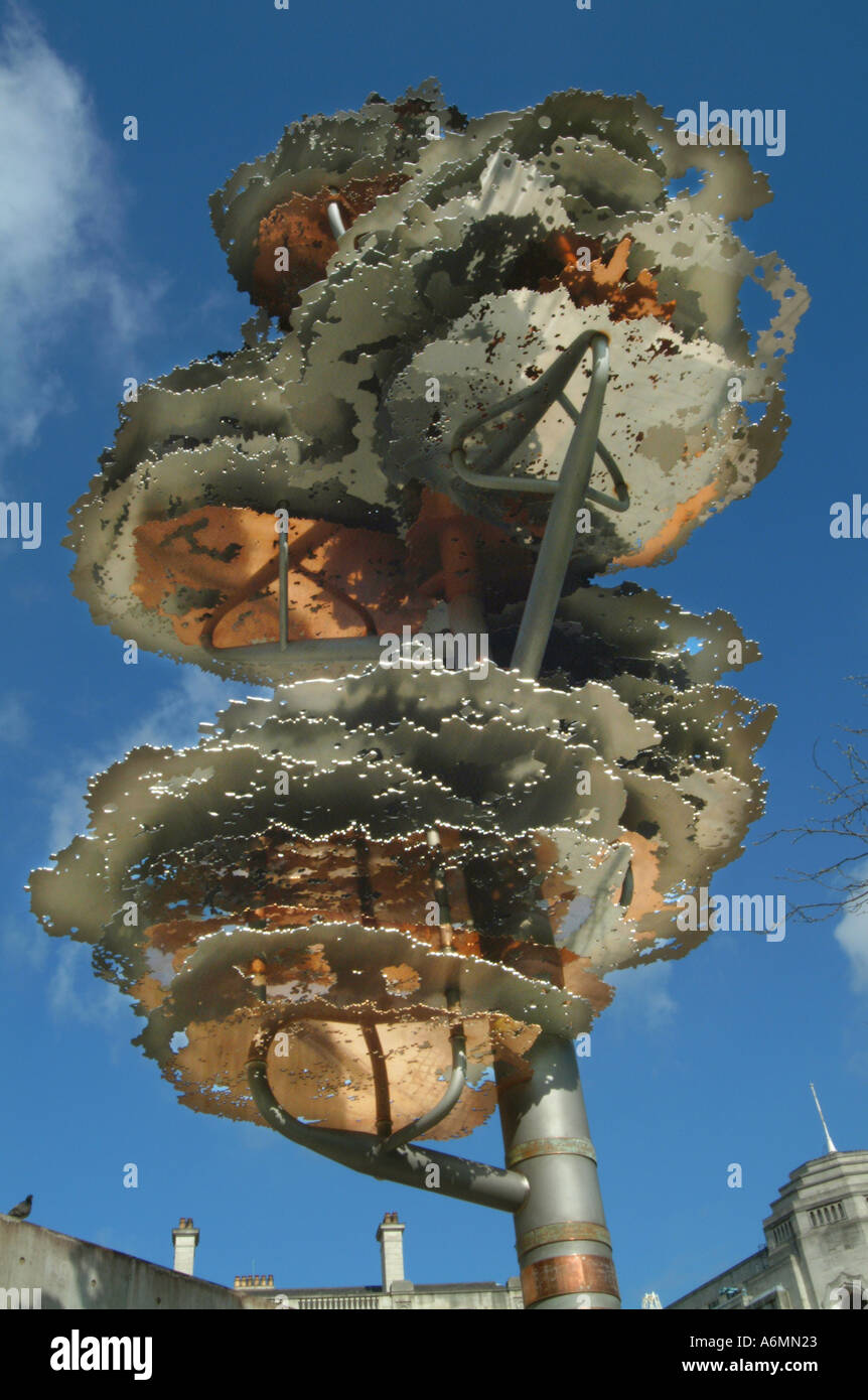 New Sculpture Piccadilly Gardens Manchester City centre UK Europe Stock ...