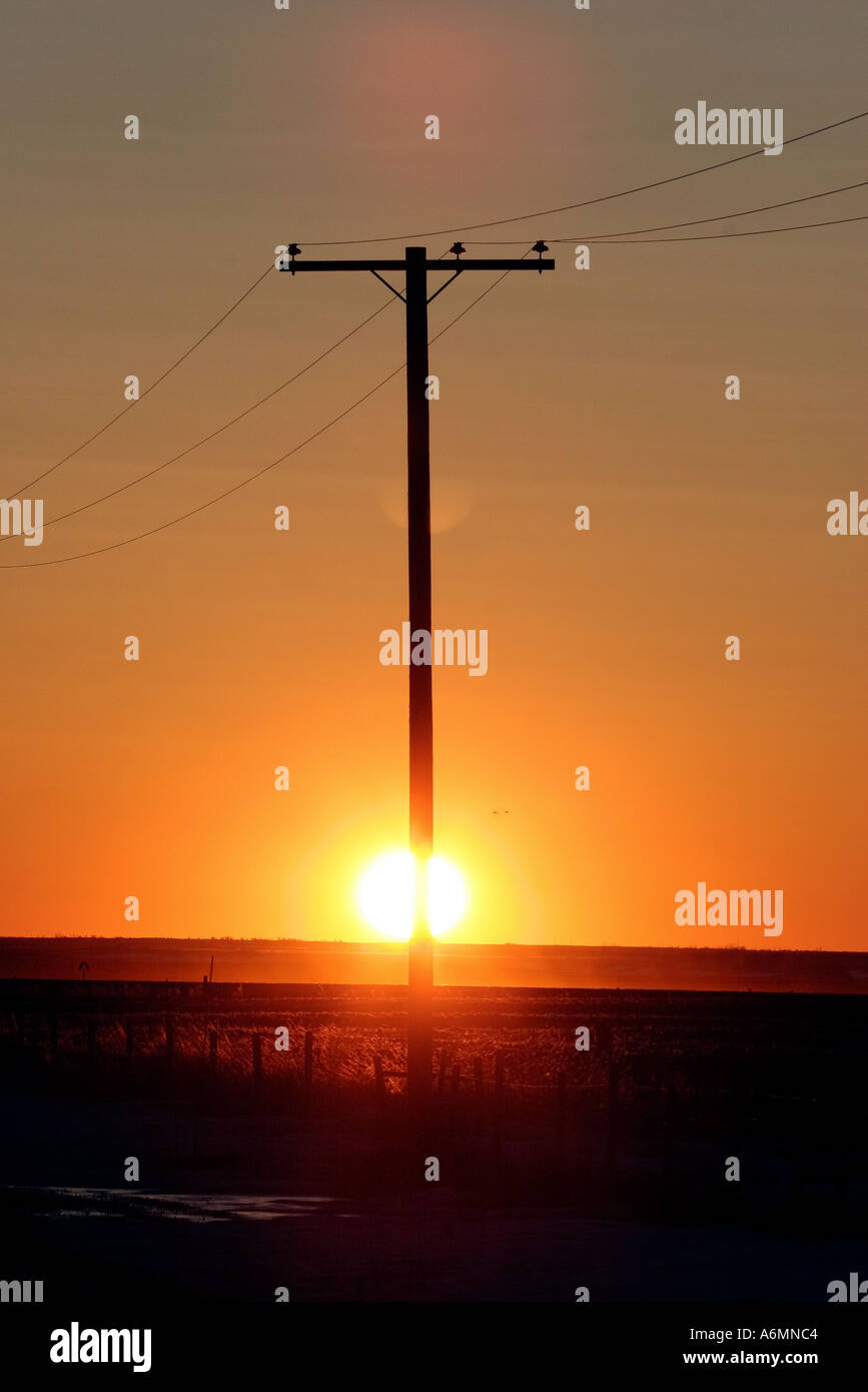 Gorgeous prairie sunset in scenic Saskatchewan Canada Stock Photo - Alamy